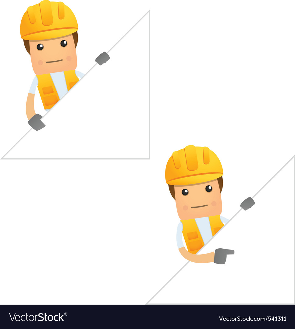 Cartoon builder Royalty Free Vector Image - VectorStock