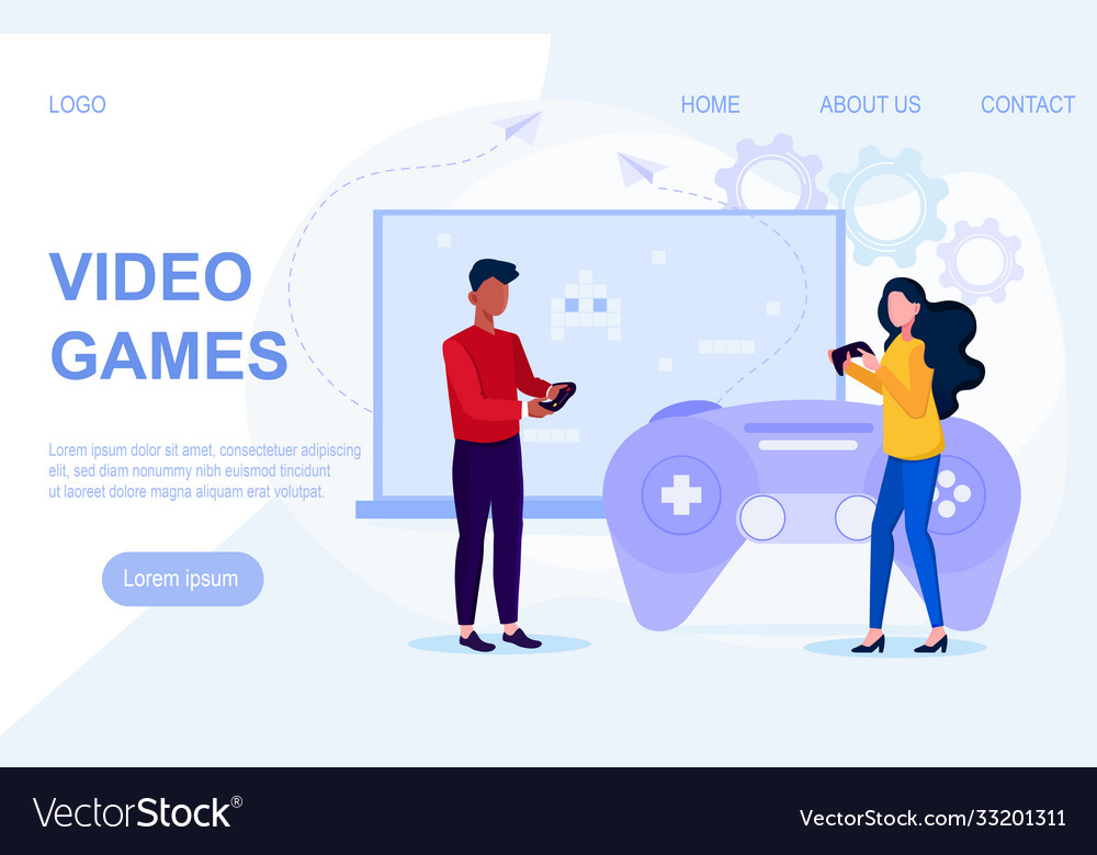 Concept video game Royalty Free Vector Image - VectorStock