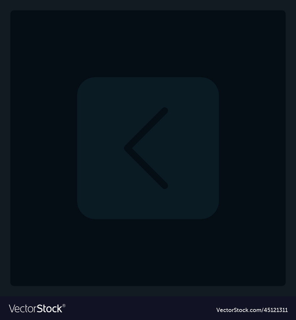 Disabled Back Direction Ui Element Template Vector Image