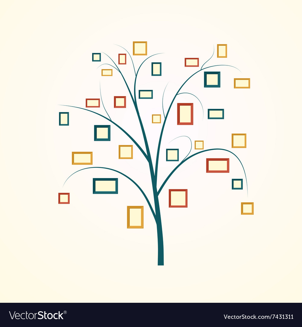 Family tree design Royalty Free Vector Image - VectorStock