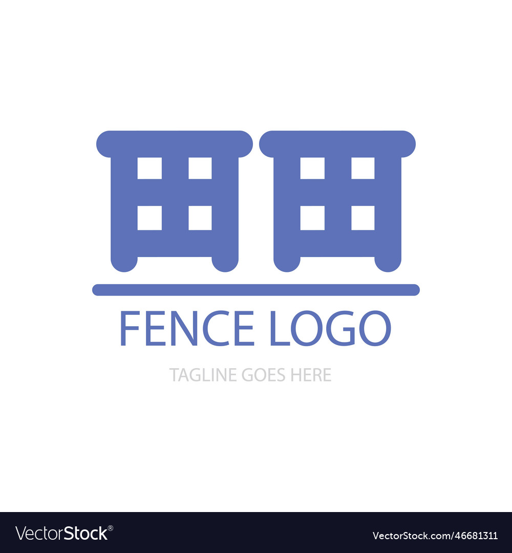 Fence logo Royalty Free Vector Image - VectorStock