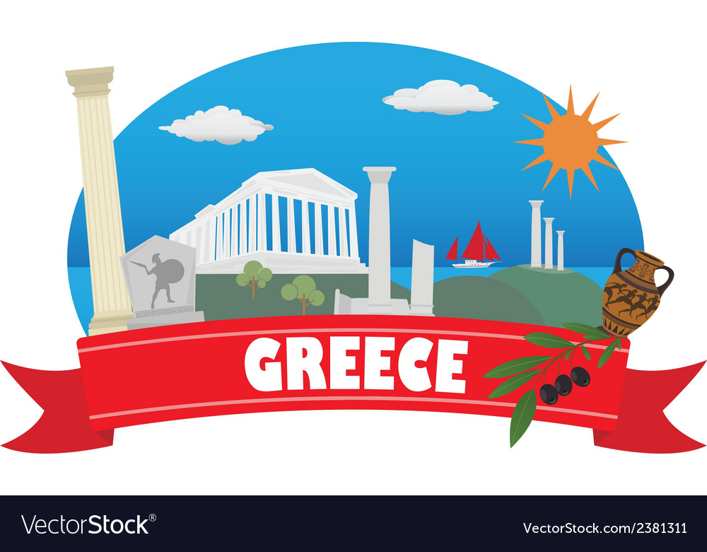 Greece Royalty Free Vector Image - VectorStock