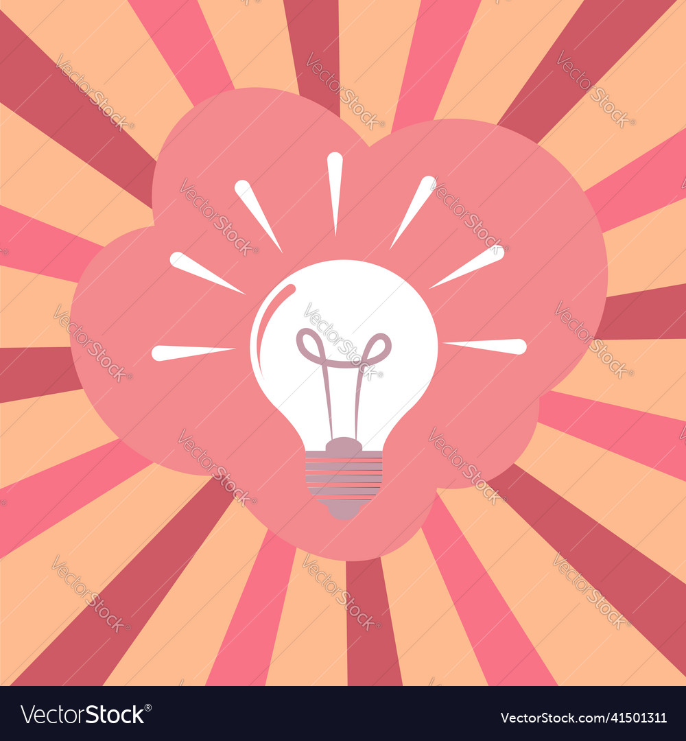 Light bulb idea Royalty Free Vector Image - VectorStock