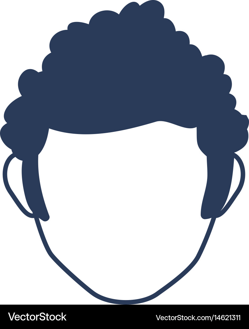 Male faceless head Royalty Free Vector Image - VectorStock