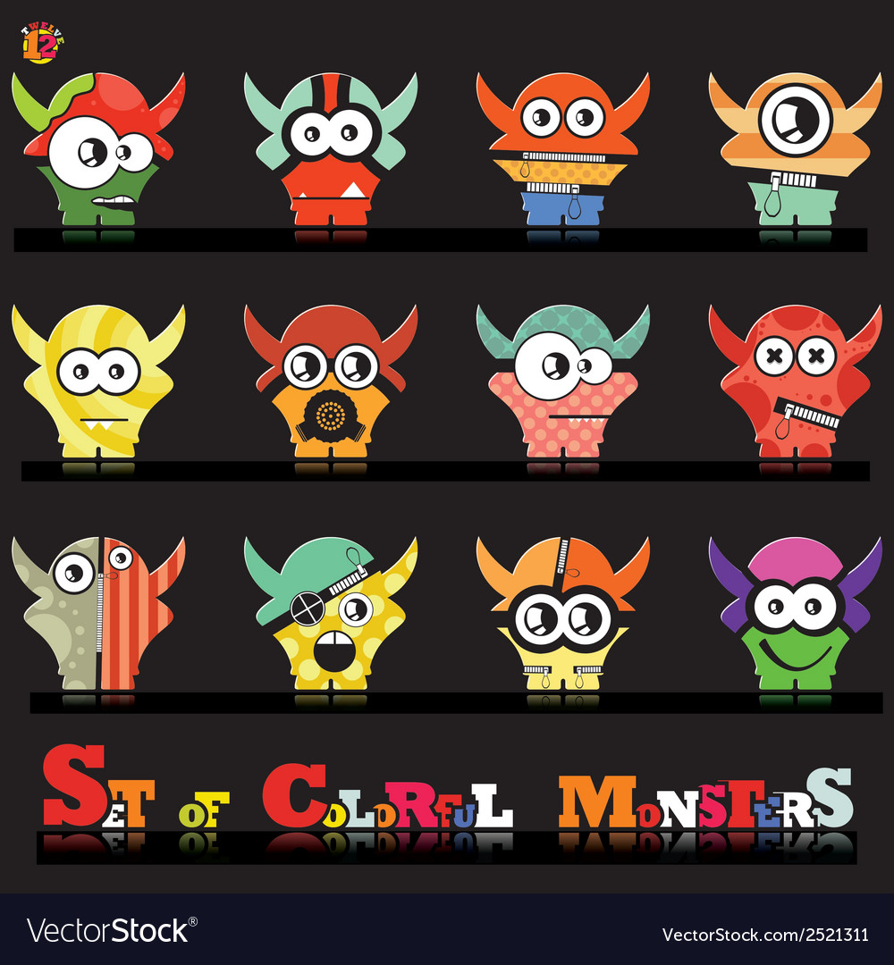 Monsters Royalty Free Vector Image - VectorStock
