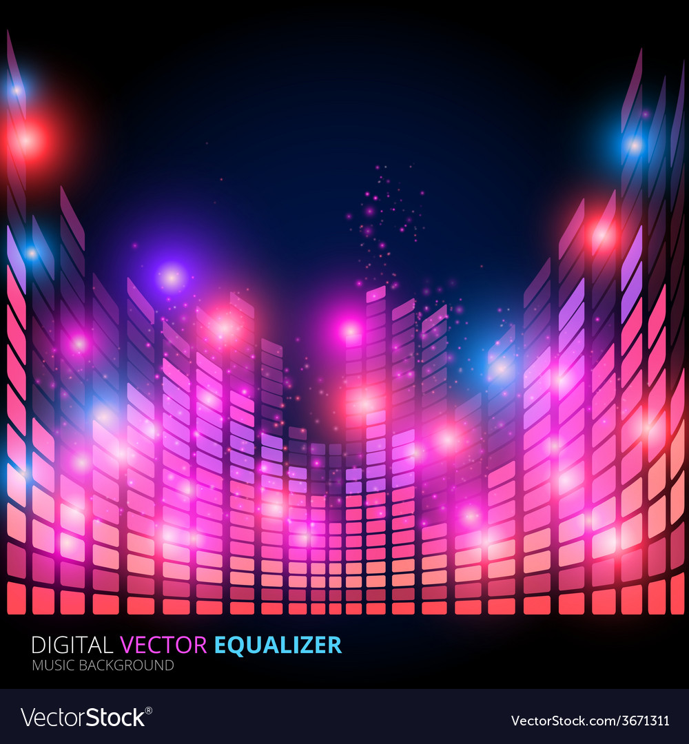 Music equalizer Royalty Free Vector Image - VectorStock
