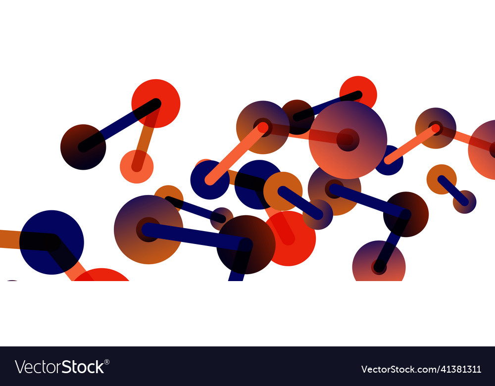 Network Concept Abstract Background Dots Vector Image
