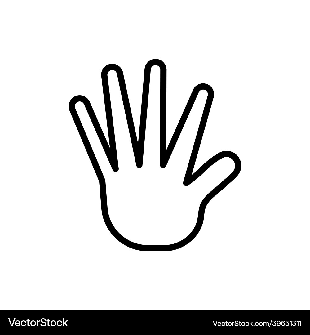 Stop icon hold Royalty Free Vector Image - VectorStock
