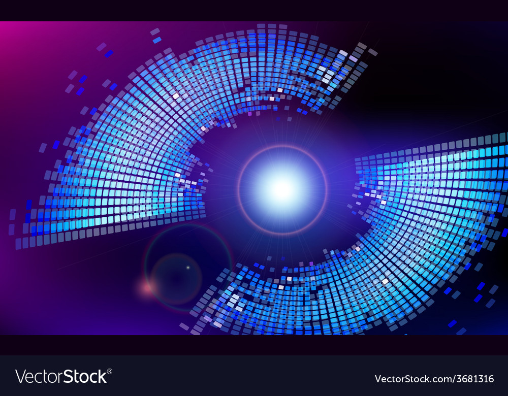 Abstract virtual space technology background Vector Image