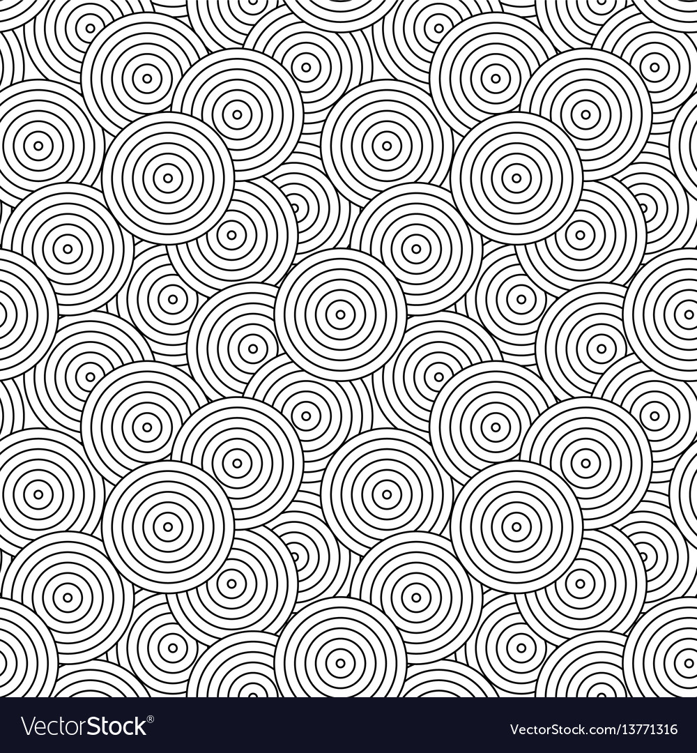 Circles geometric pattern - seamless Royalty Free Vector
