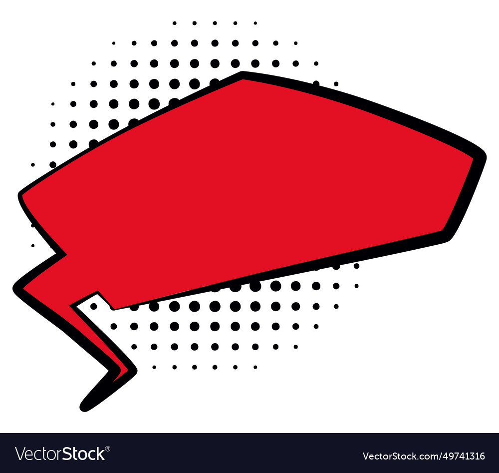 Comic style speech bubble balloon Royalty Free Vector Image