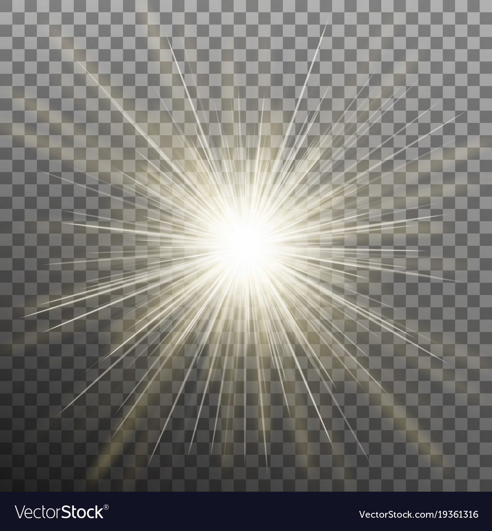 Glow light burst effect on transparent background Vector Image Glow light burst effect on transparent background Vector Image