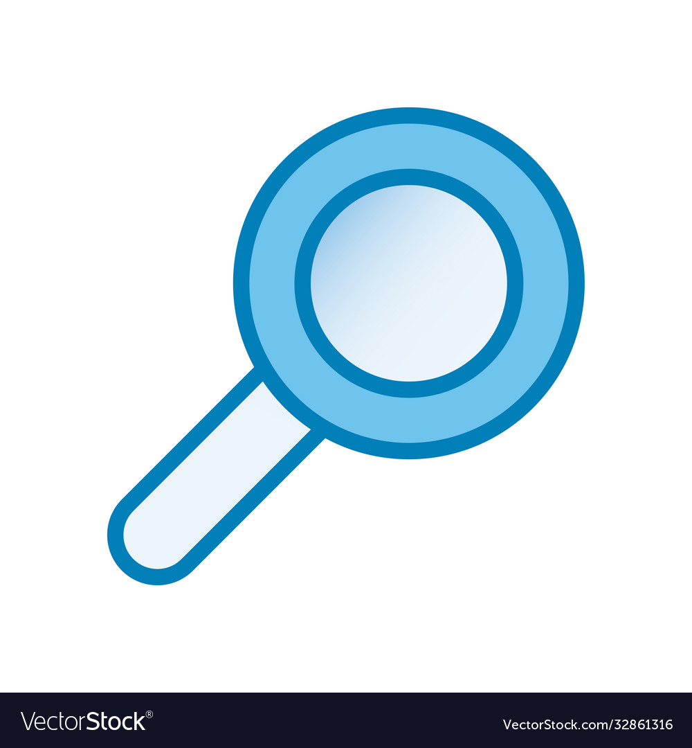 Lupe line and gradient style icon design Vector Image