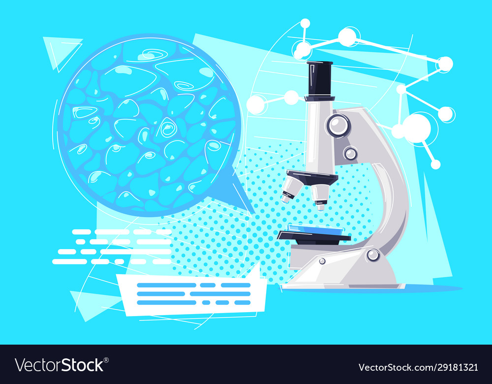 A microscope Royalty Free Vector Image - VectorStock