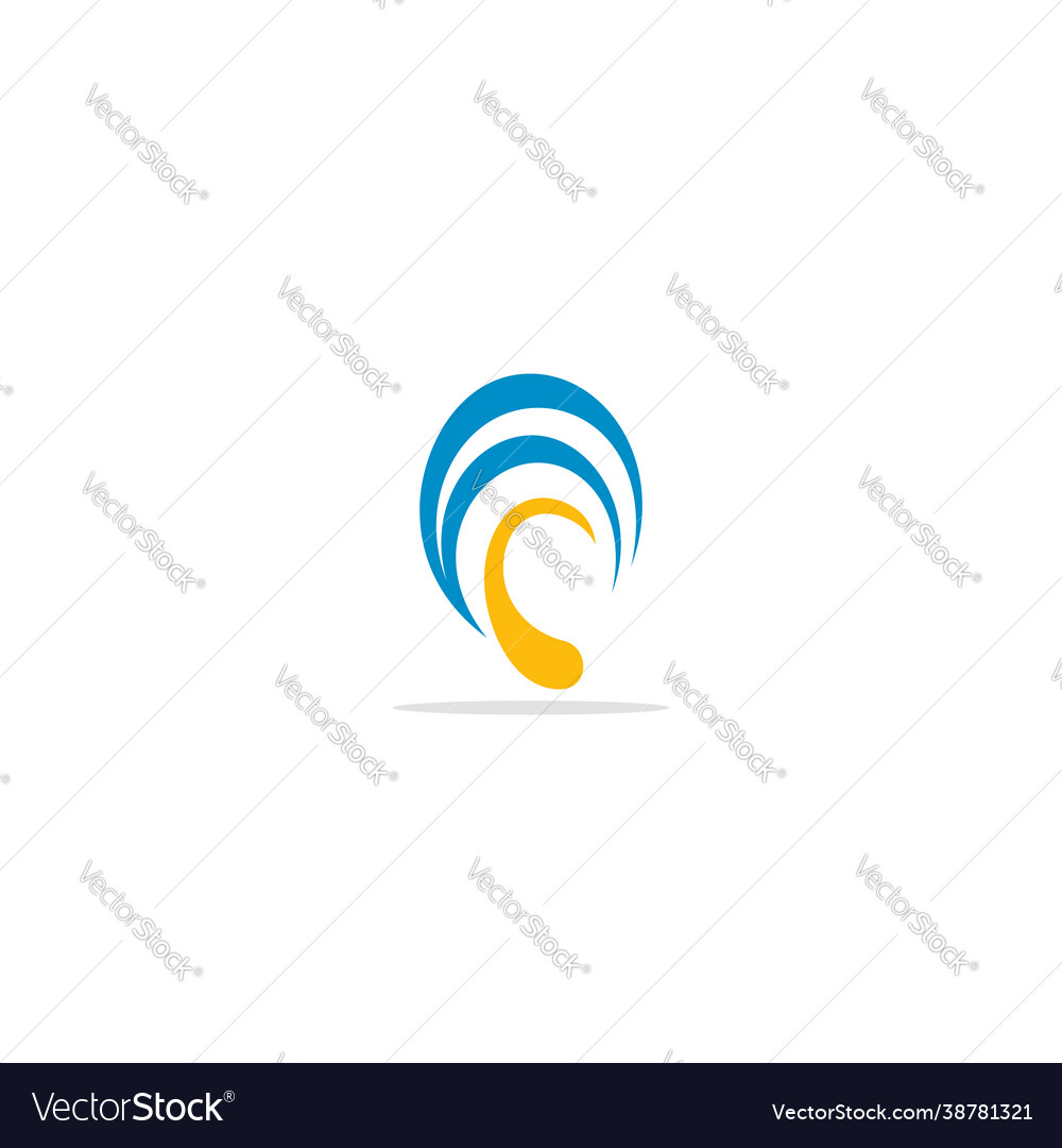 Abstract curve logo Royalty Free Vector Image - VectorStock