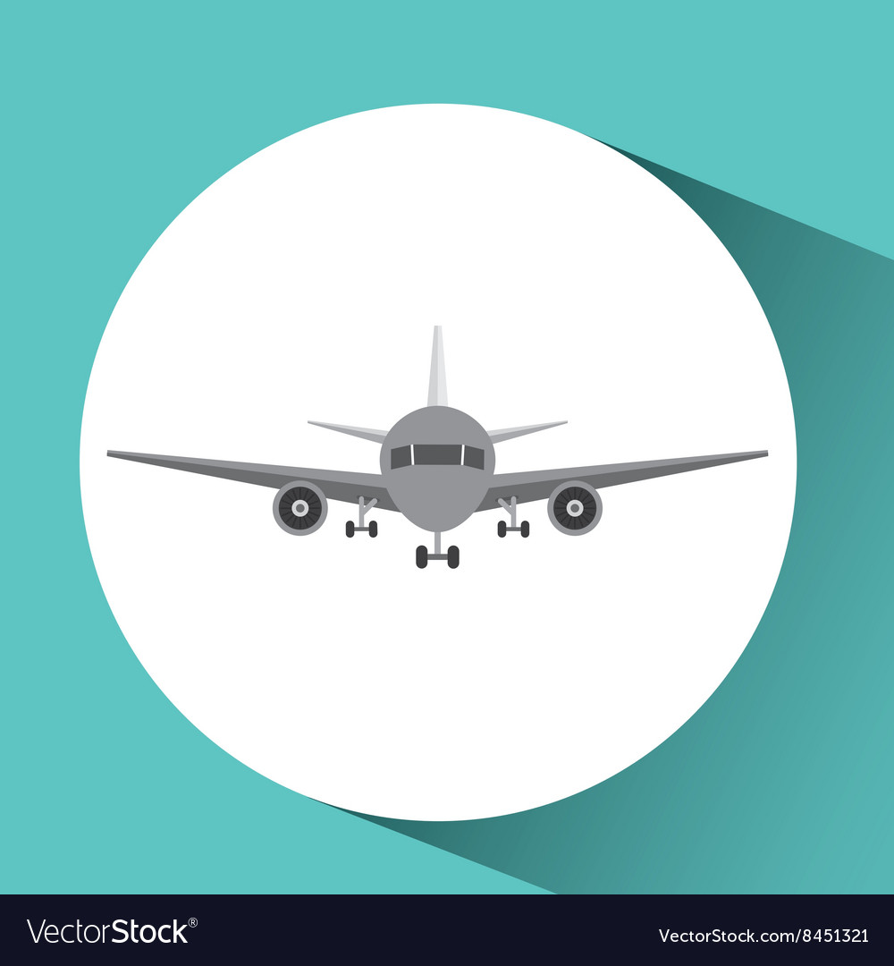 Airplane icon design Royalty Free Vector Image