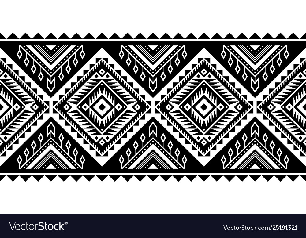 Aztec style ornament Royalty Free Vector Image
