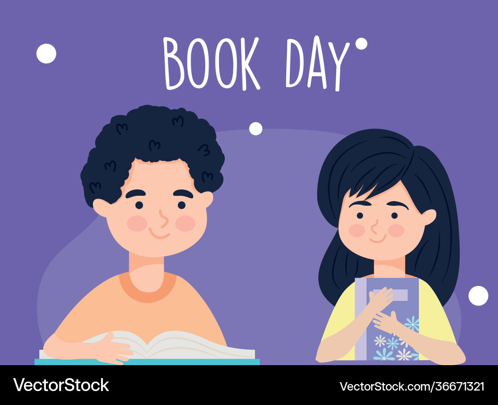 Book day banner Royalty Free Vector Image - VectorStock