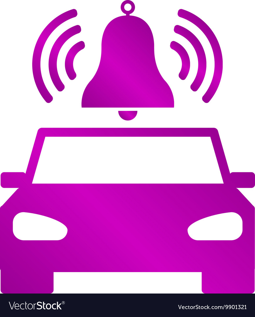 Car alarm flat Royalty Free Vector Image - VectorStock
