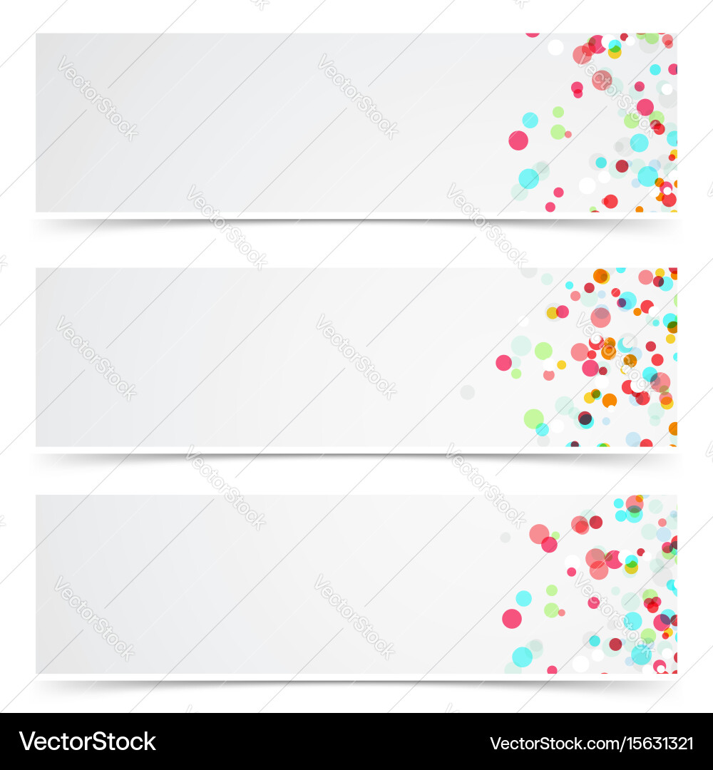 Colorful abstract splatter paint card collection Vector Image