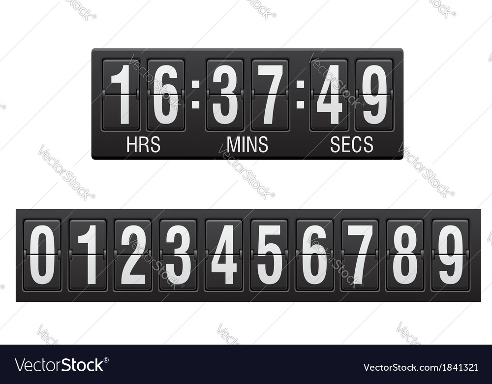 Countdown timer 01 Royalty Free Vector Image - VectorStock