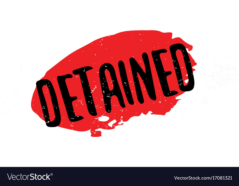 Detained rubber stamp Royalty Free Vector Image