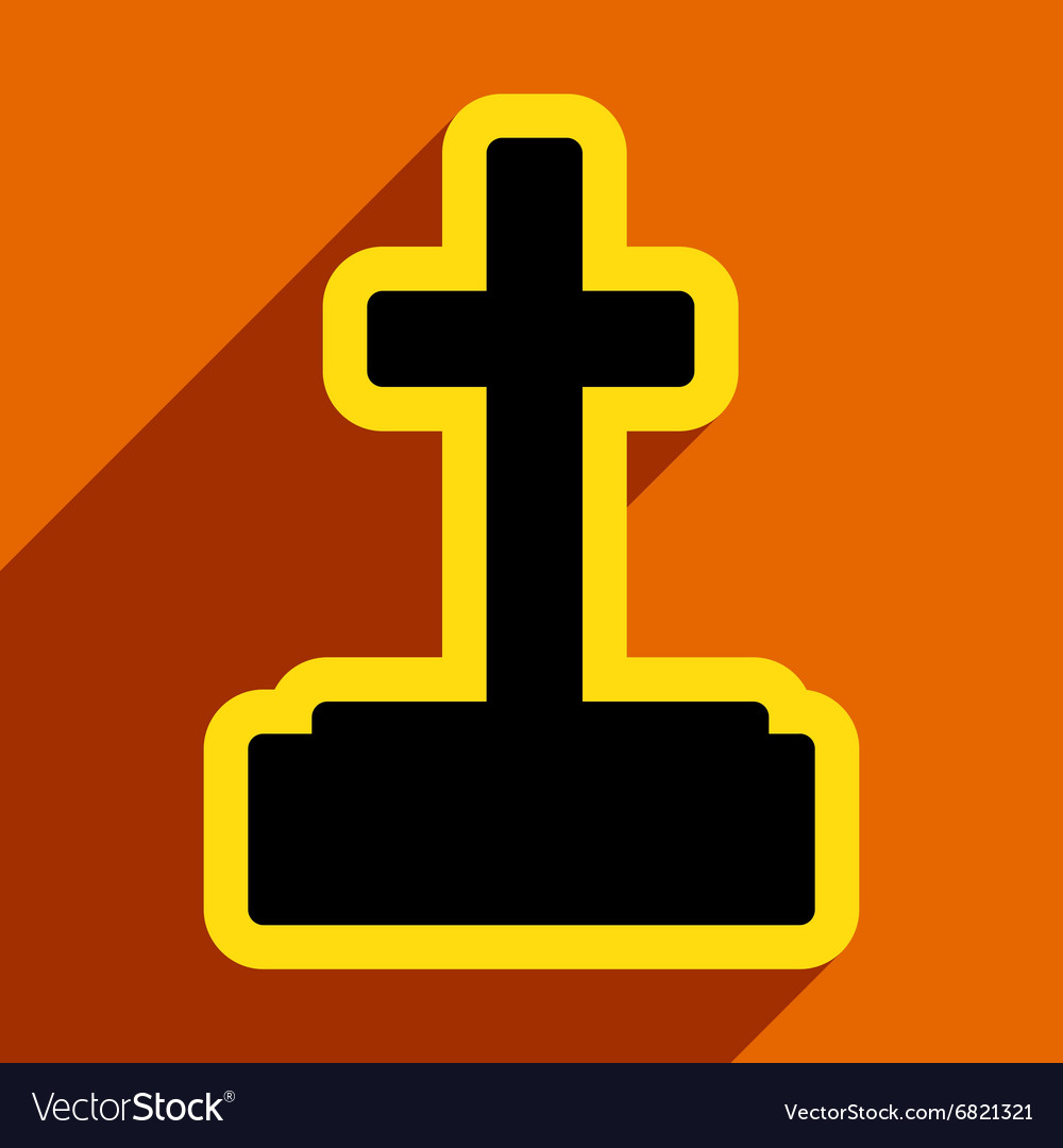 Flat with shadow icon and mobile application Vector Image