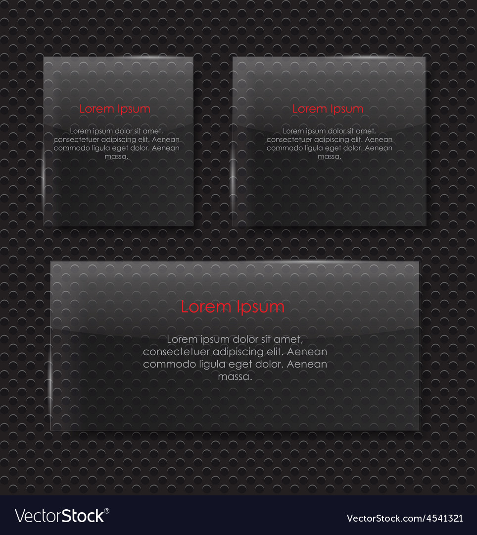 Glass transparency frame Royalty Free Vector Image