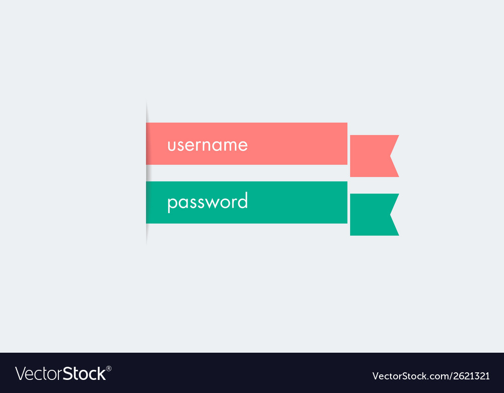 Login form Royalty Free Vector Image - VectorStock