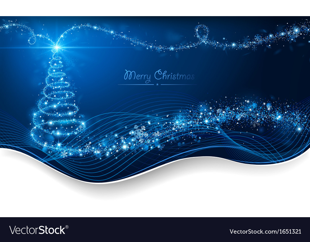 Magic christmas tree Royalty Free Vector Image