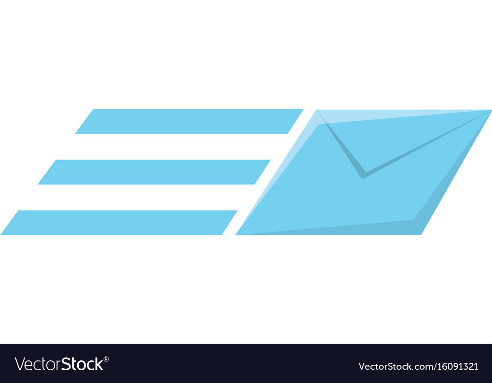 Mail envelope shipping Royalty Free Vector Image