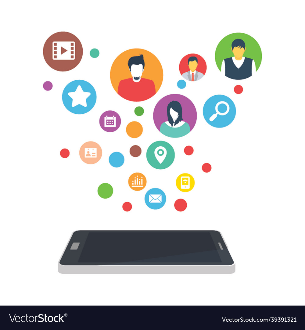 Online communication Royalty Free Vector Image