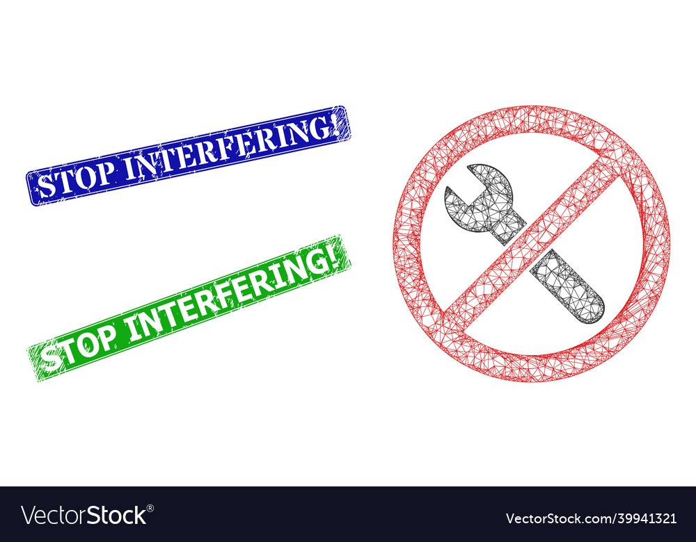Textured stop interfering warn seals Royalty Free Vector