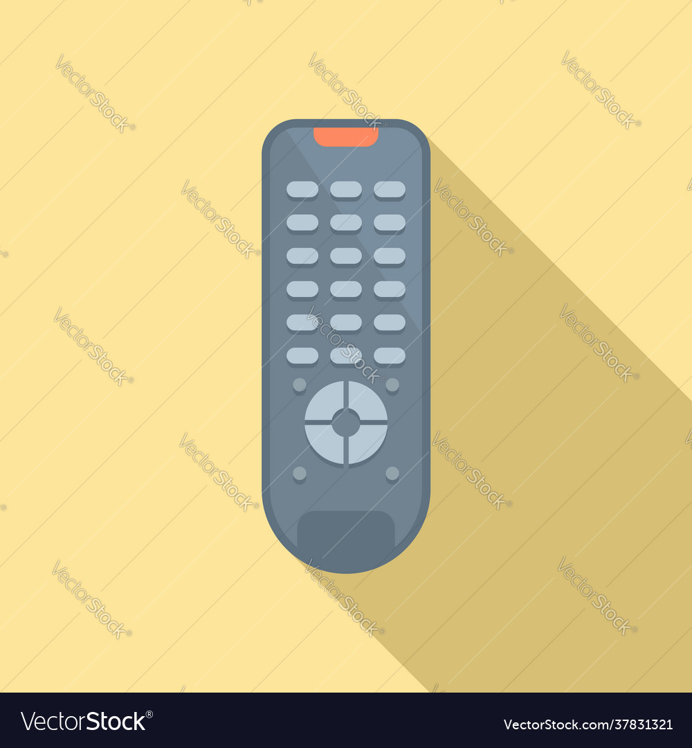 Tv remote control icon flat style Royalty Free Vector Image