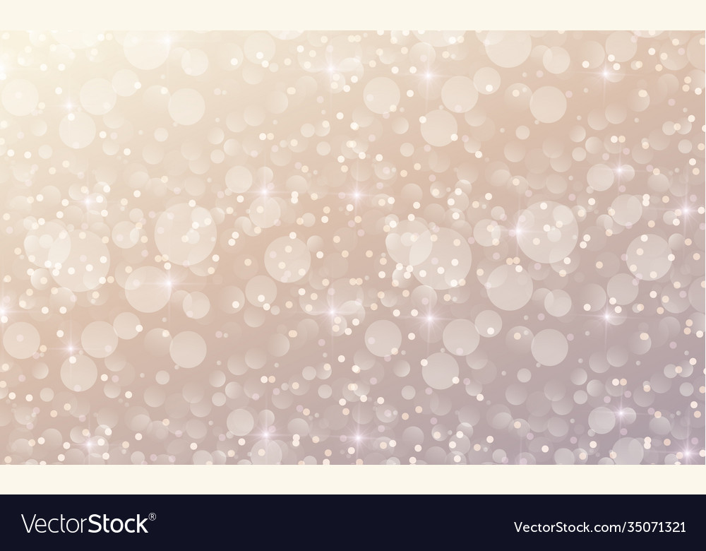 White abstract blurred background with bokeh Vector Image