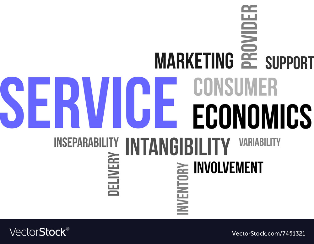Word cloud service Royalty Free Vector Image - VectorStock
