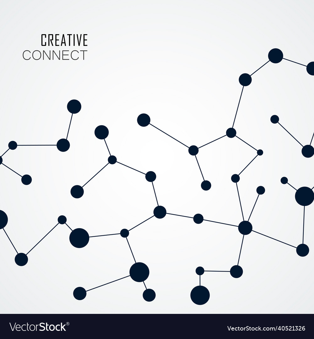 Abstract Molecular Connection Royalty Free Vector Image