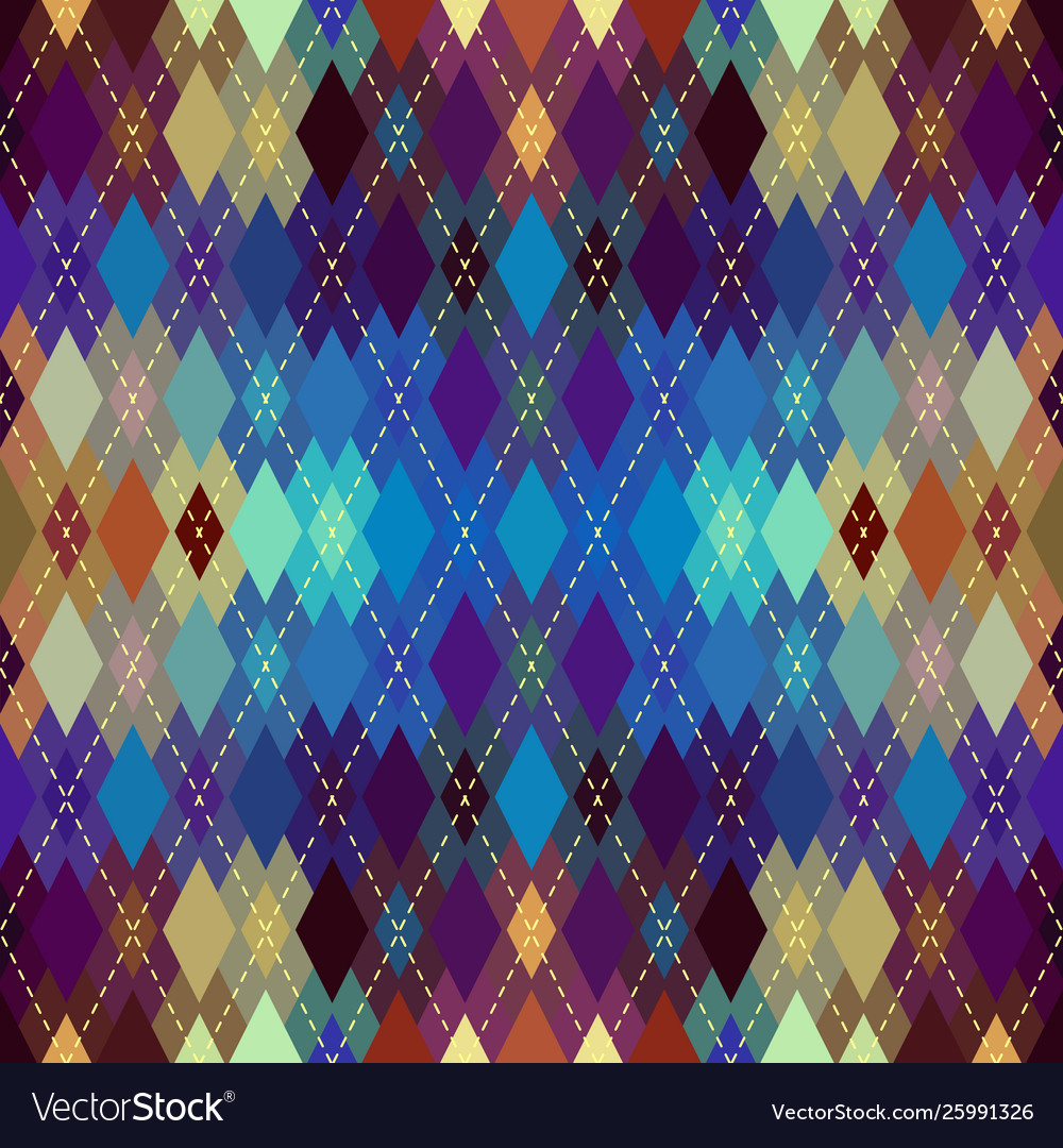 Argyle seamless pattern background pattern Vector Image
