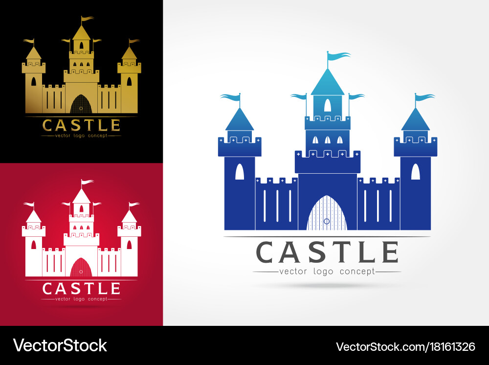 Castle logo Royalty Free Vector Image - VectorStock
