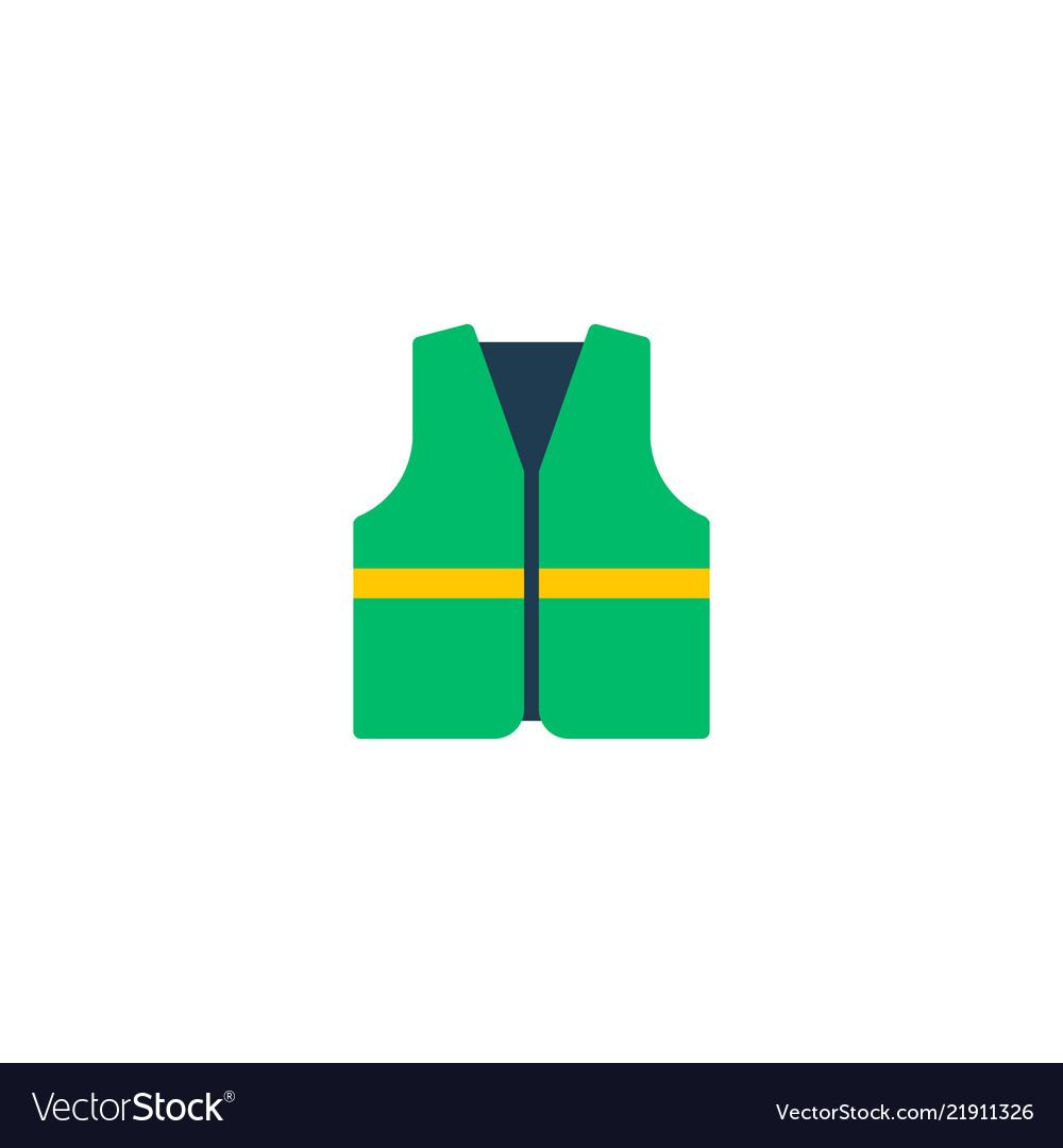 Cleaners jacket icon flat element Royalty Free Vector Image