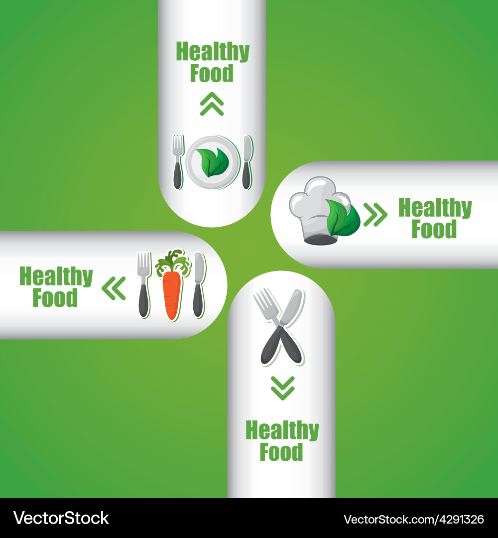 Healthy food infographics Royalty Free Vector Image