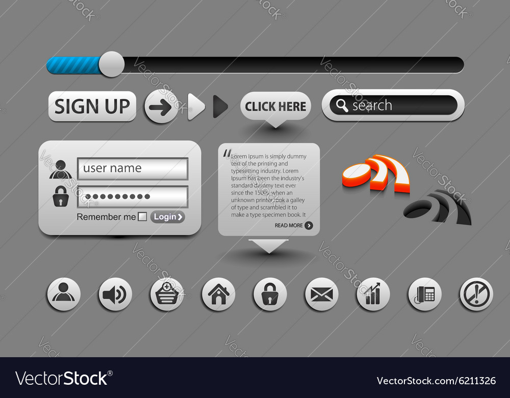 Layout element design Royalty Free Vector Image