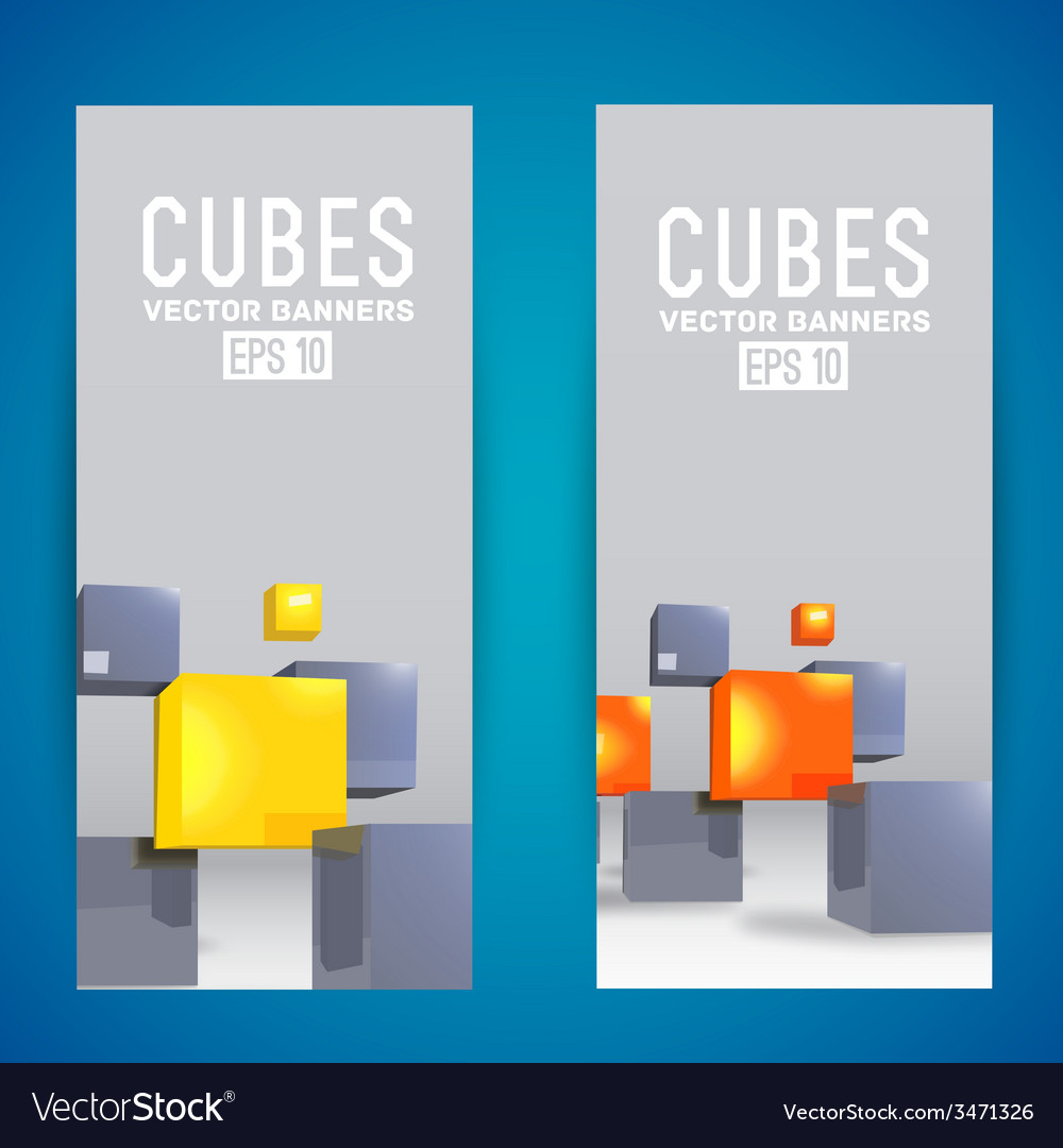 Realistic cubes background concept Royalty Free Vector Image