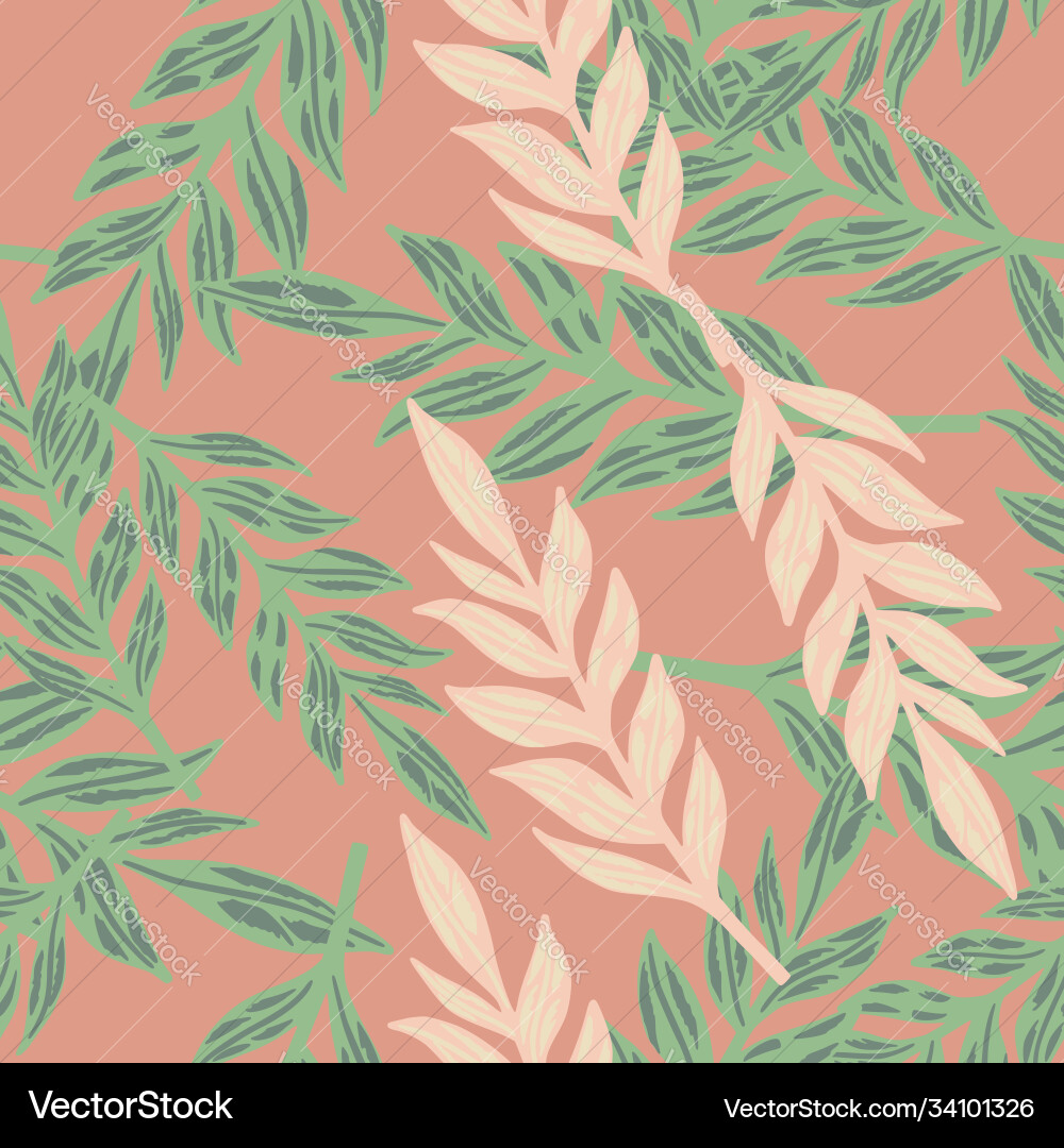 Seamless random pattern with pink and green Vector Image