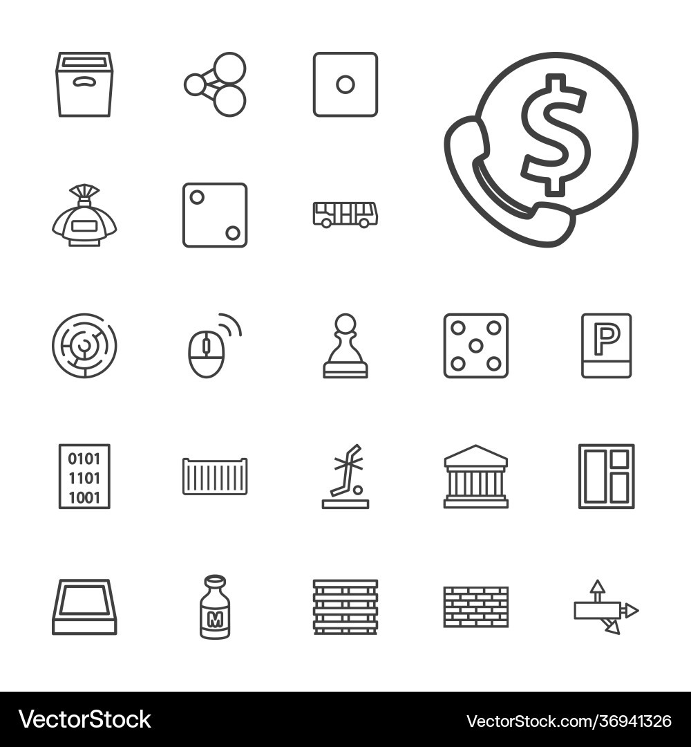 Square icons Royalty Free Vector Image - VectorStock