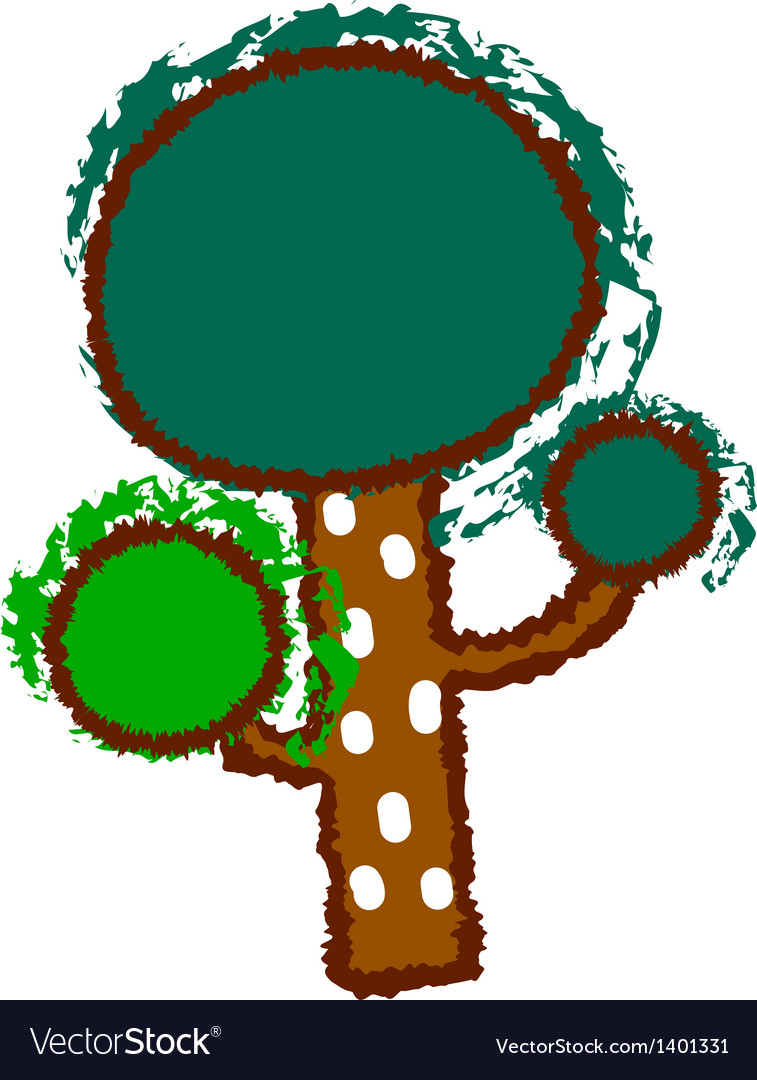 A growing tree Royalty Free Vector Image - VectorStock