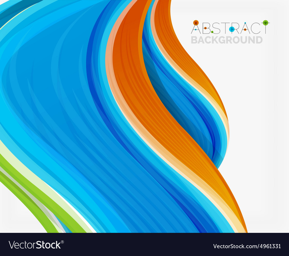 Abstract realistic solid wave background Vector Image