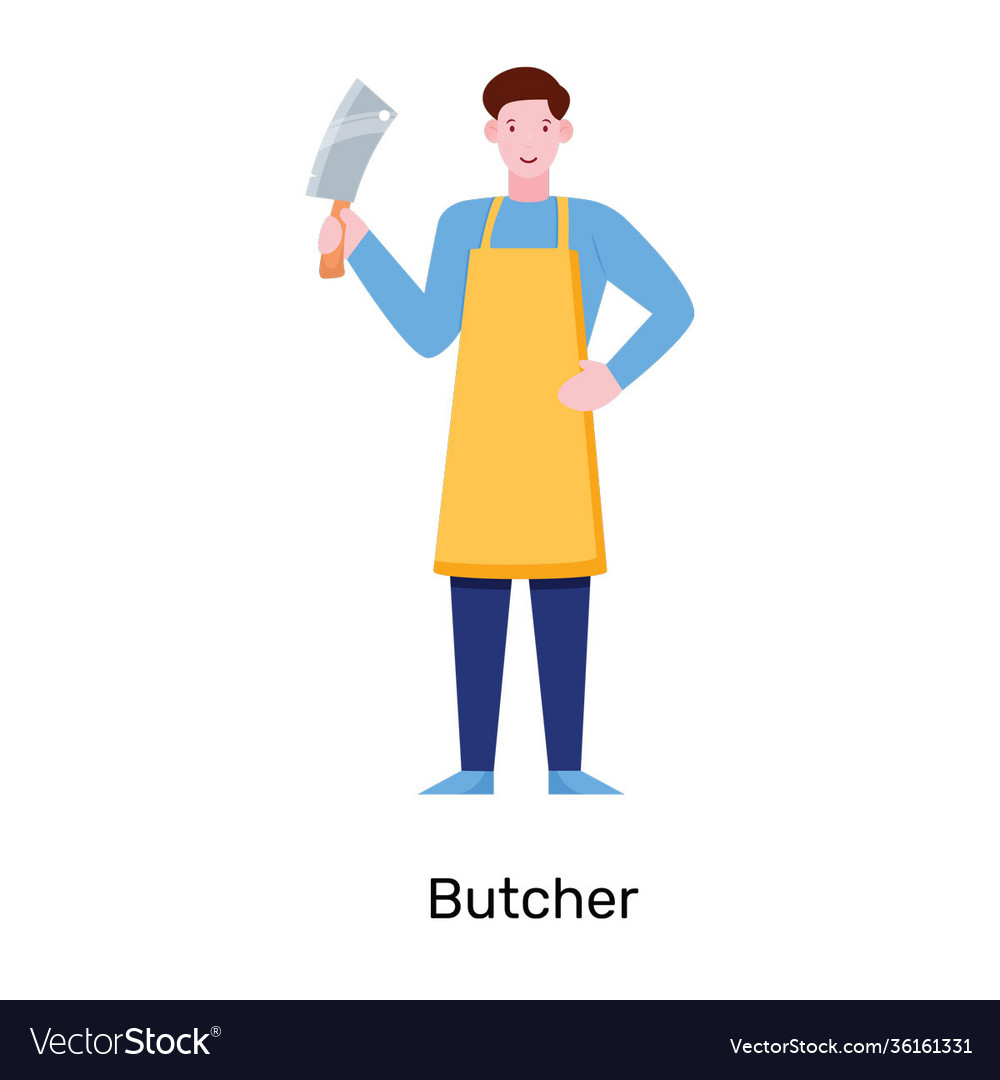 Butcher Royalty Free Vector Image - VectorStock