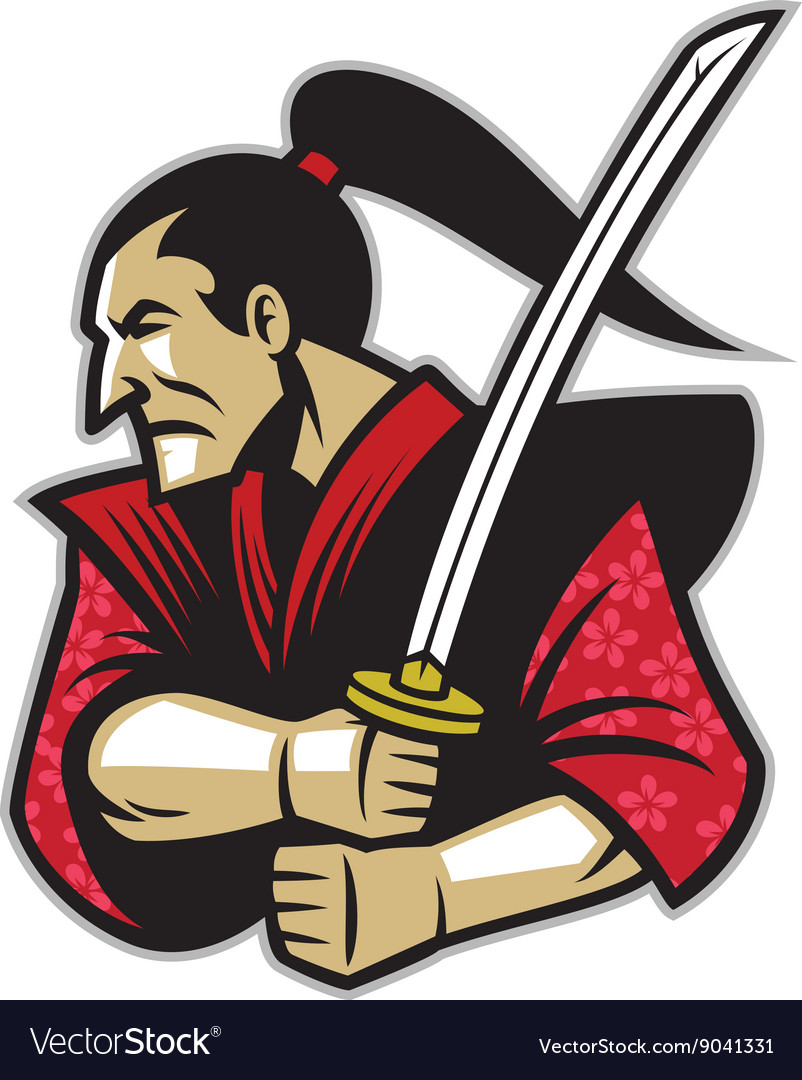 Samurai warrior Royalty Free Vector Image - VectorStock
