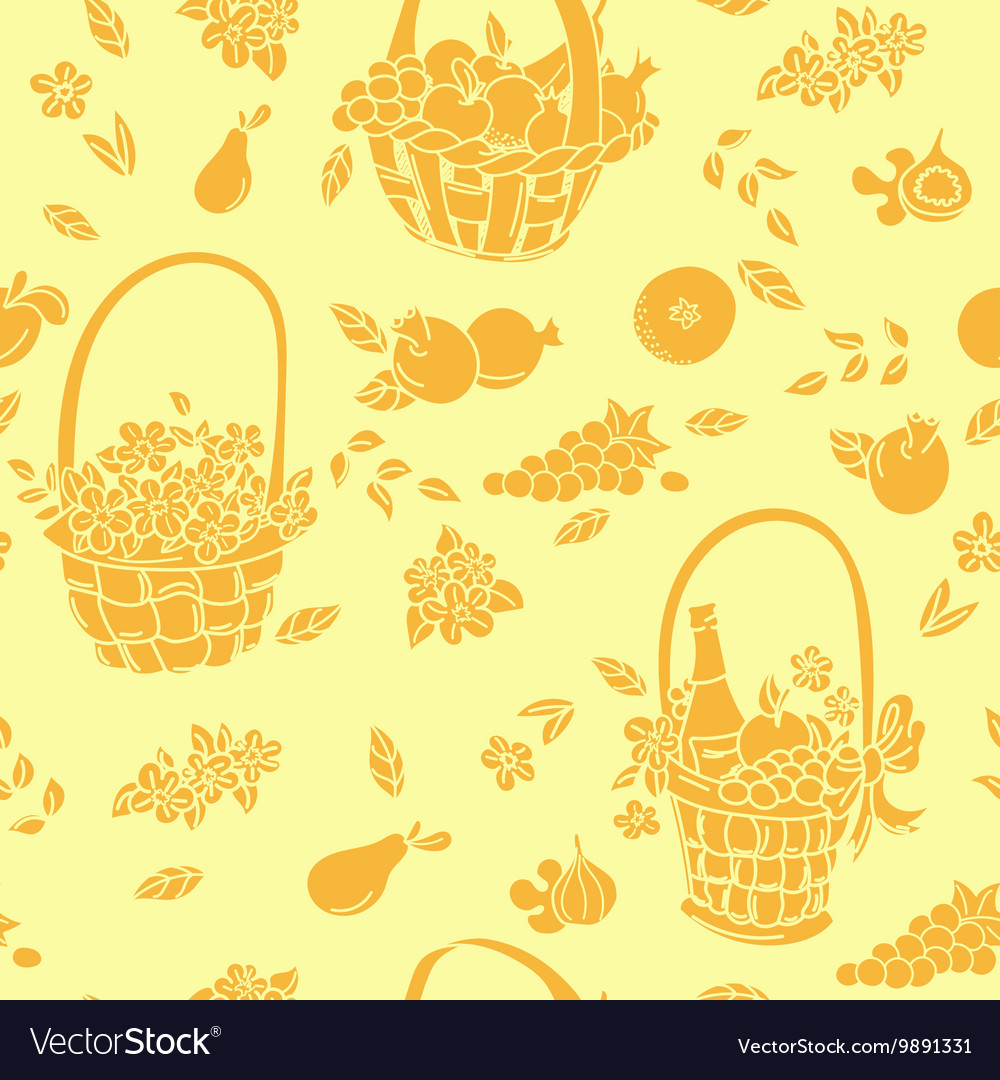 Summer seamless pattern background Royalty Free Vector Image